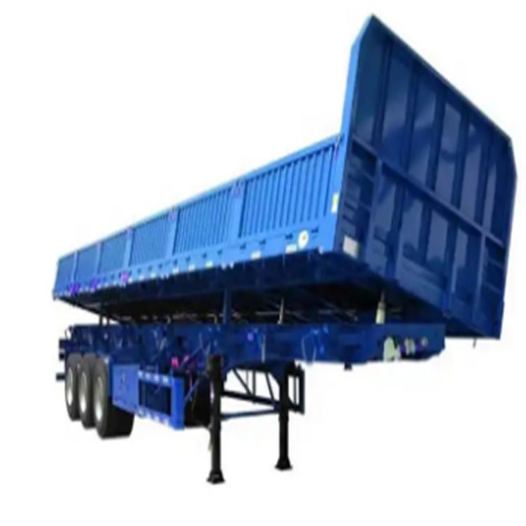 Durable 3/4 Axle 50ton 45 Cbm Rear Dump Truck Tipper Semi Trailer With ...