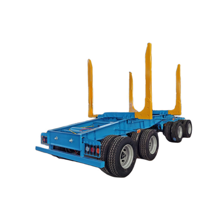 4 Alxes 2 Alxe Full Trailers Logging Truck Log Trailer Log Loader ...