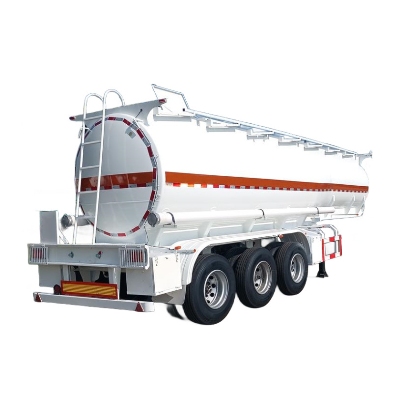 Carbon Steel Sulfuric Acid Tanker Trailers For Sale 3 Axles 21cbm 21000liters
