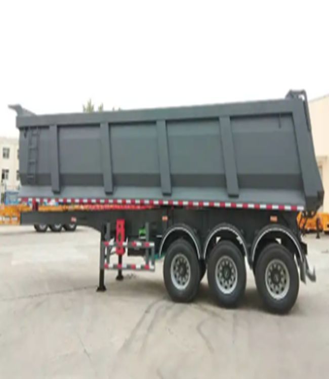 SINOTRUK HOWO 3 Axle 50Ton U Shape Dump Truck Tipper Semi Trailer With ...