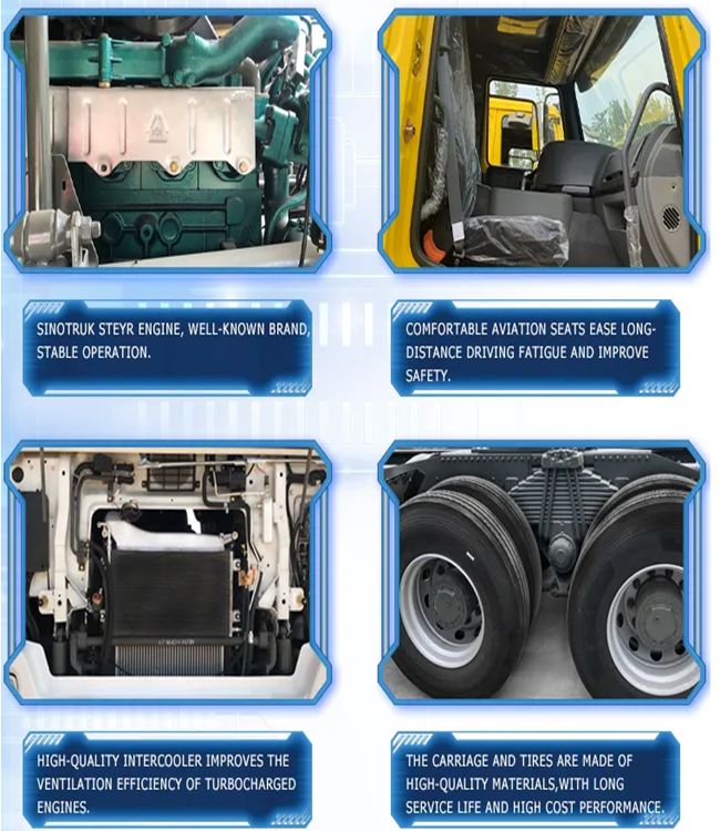 SINOTRUK HOWO 4x2 6x4 Heavy Truck Tractor Customizable Colors For Bulk ...