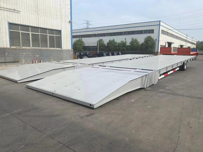 120t 10 Axles Detachable Low Bed Semi Trailer For Transporting Excavator