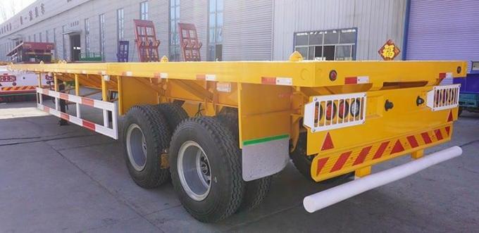 2 Axle Lorry Container Trailer 20FT ISO Tank Container Flatbed Semitrailer