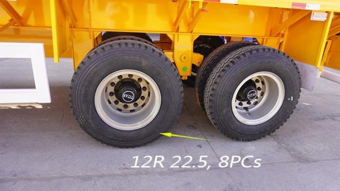 2 Axle Lorry Container Trailer 20FT ISO Tank Container Flatbed Semitrailer